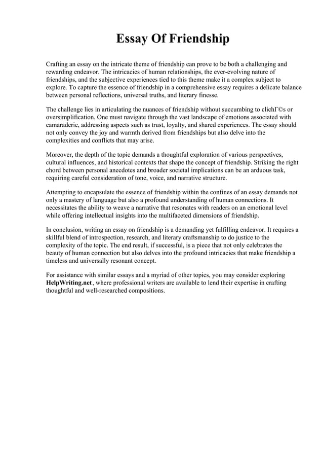 Essay Of Friendship.pdf