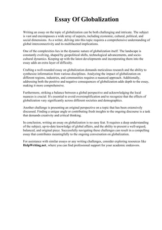 Essay Of Globalization.pdf