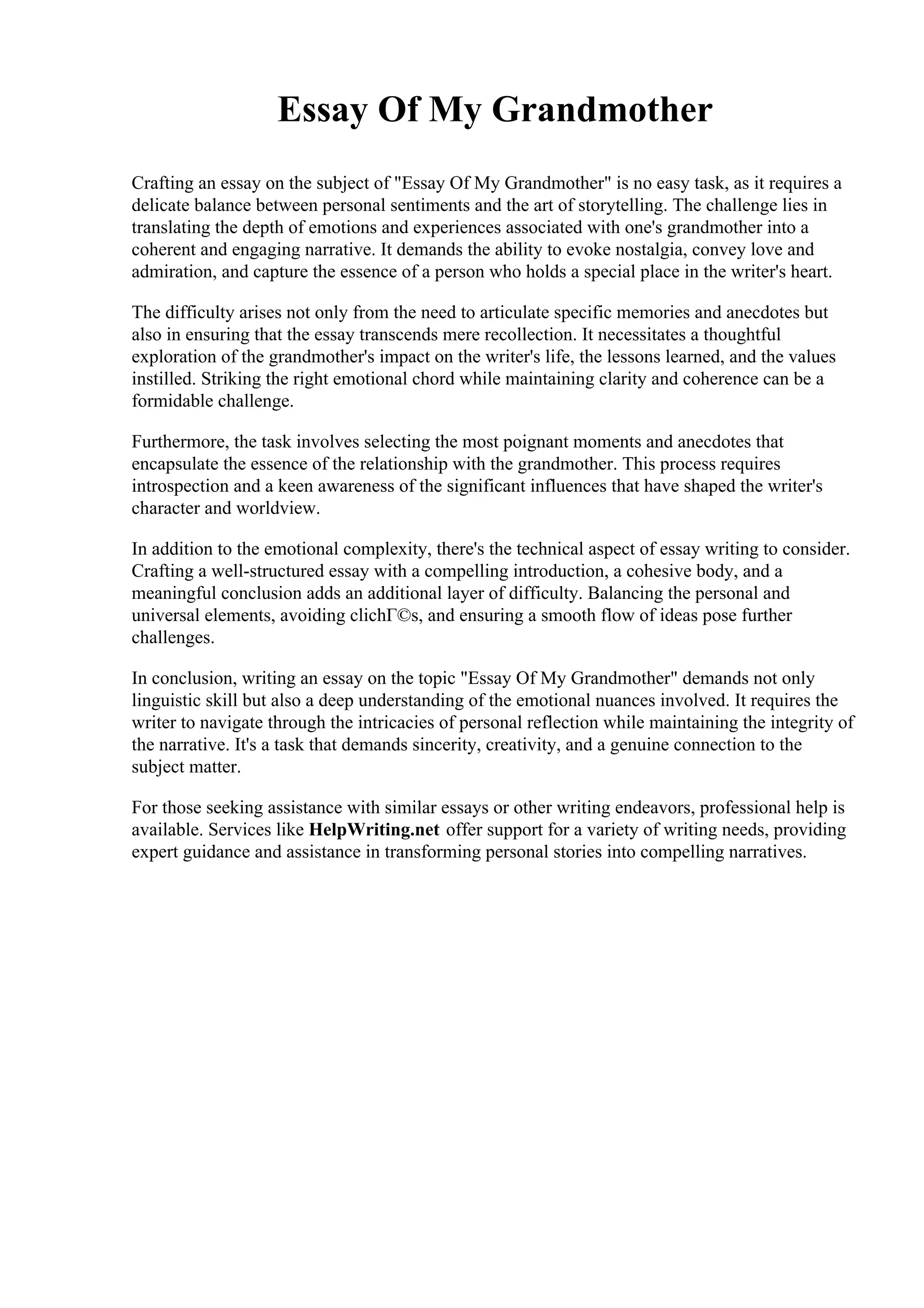 Essay Of My Grandmother.pdf