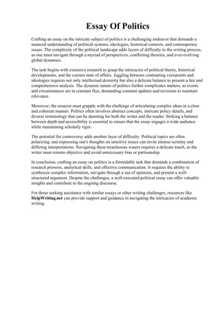 Essay Of Politics.pdf