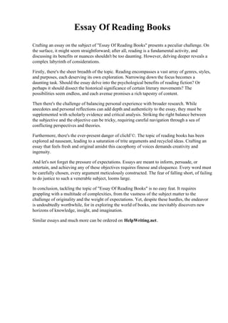 Essay Of Reading Books.pdf