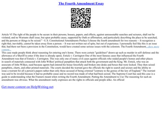 Essay On 4Th Amendment | PDF | Law