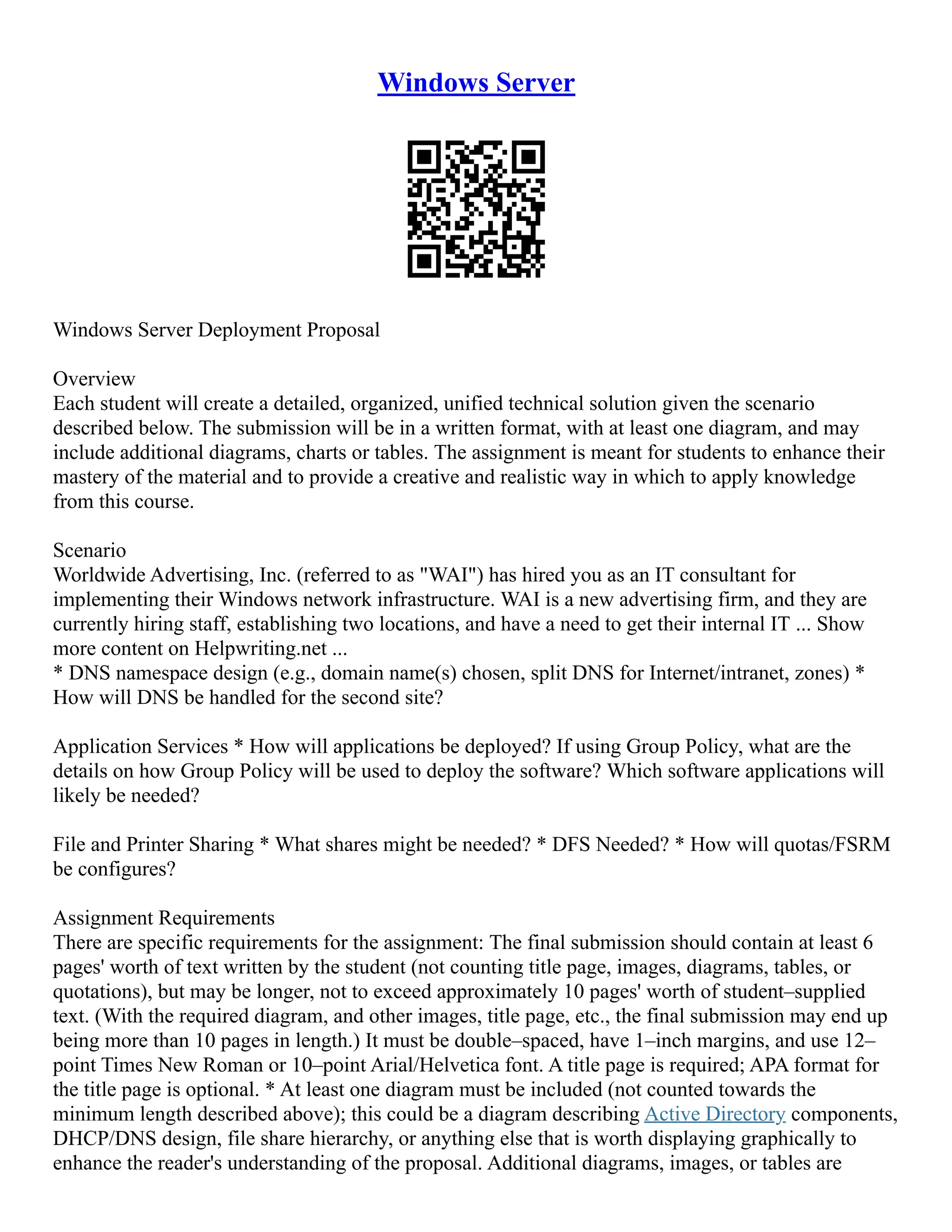 Essay On Active Directory | PDF