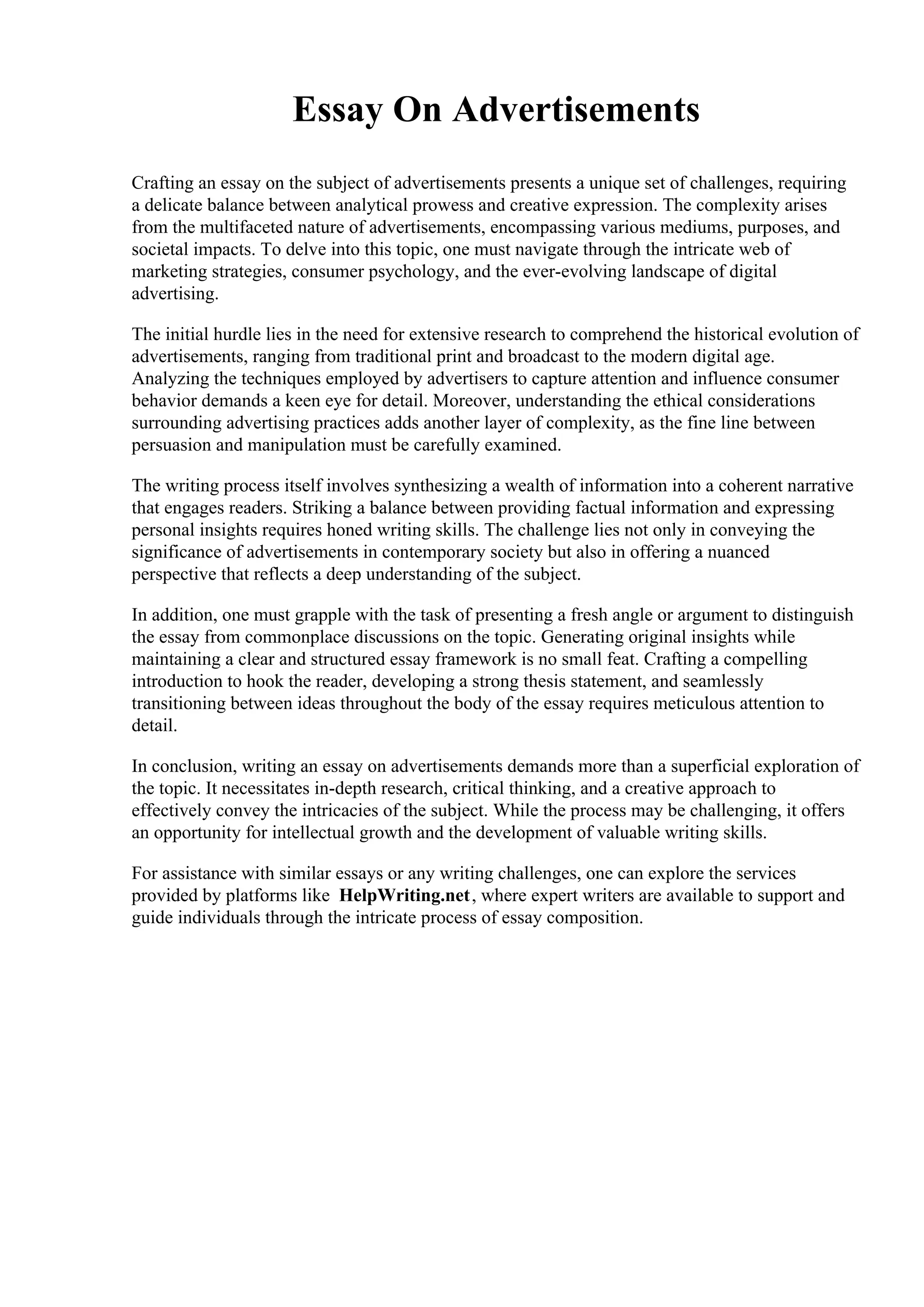 Essay On Advertisements.pdf