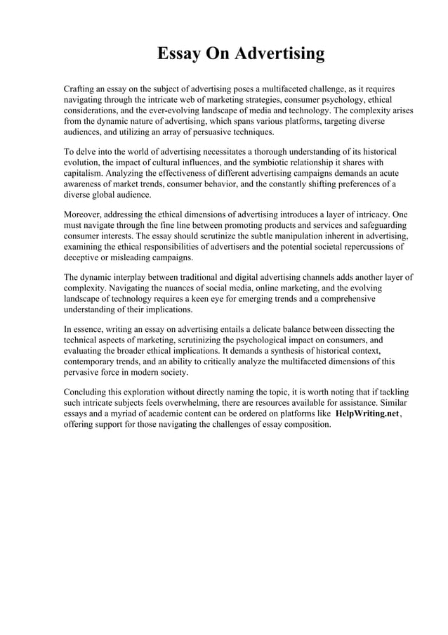 Essay On Advertising.pdf