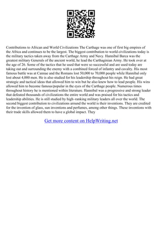 Essay On Africa | PDF