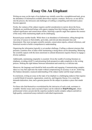 Essay On An Elephant.pdf