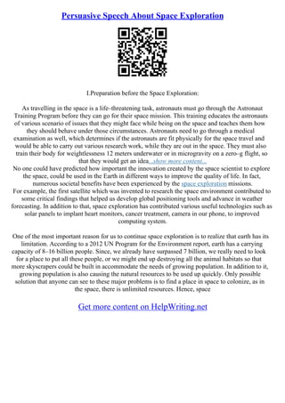 Essay On Astronaut | PDF