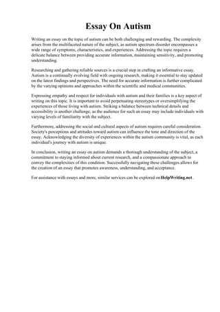 Essay On Autism.pdf