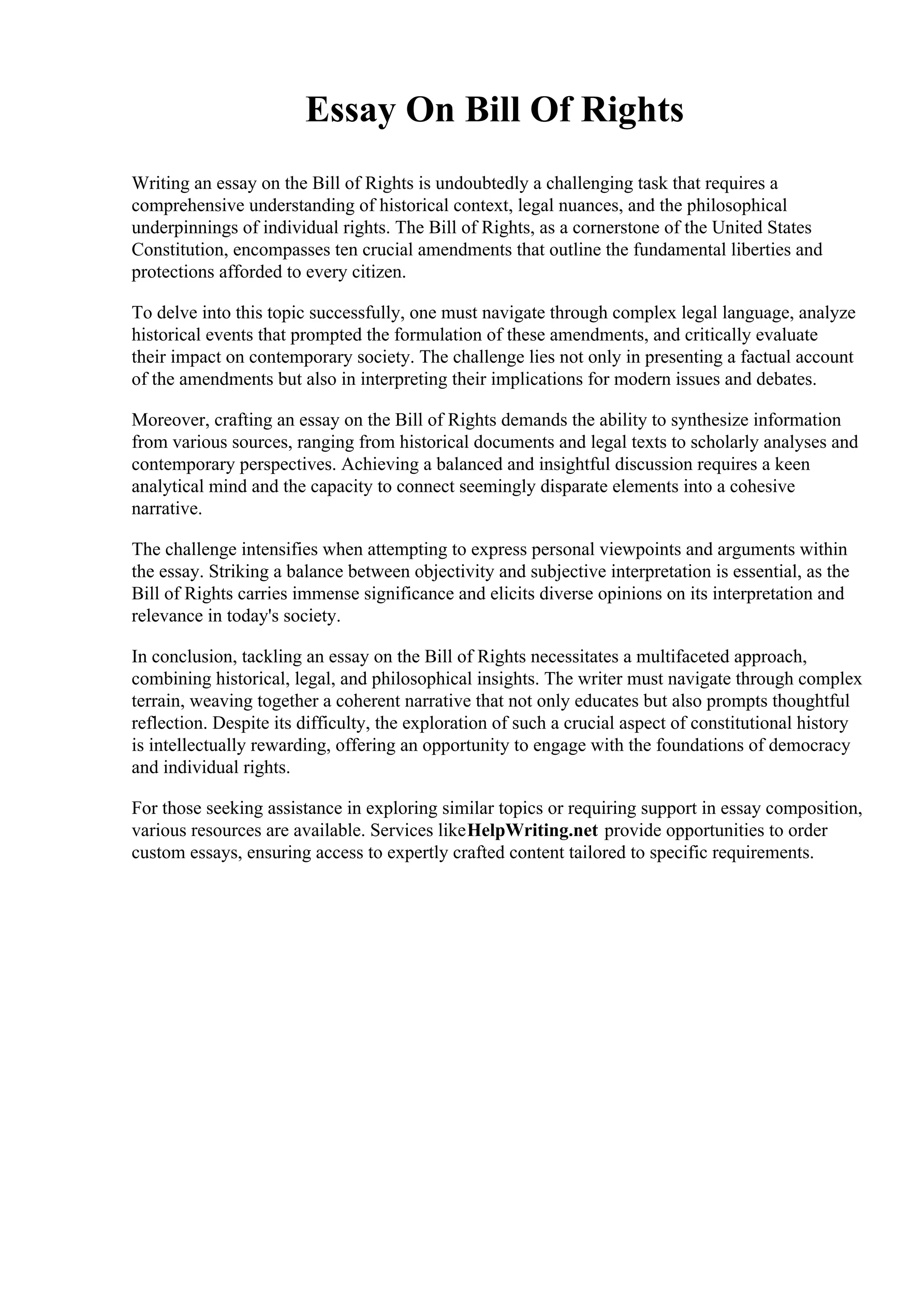 Essay On Bill Of Rights.pdf