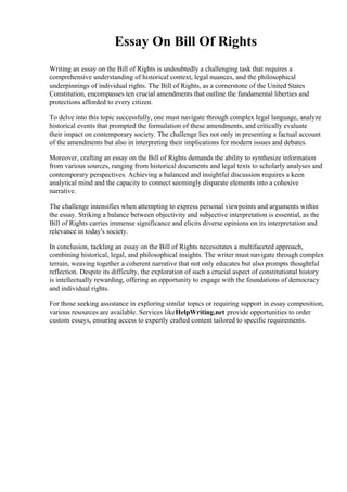 Essay On Bill Of Rights.pdf