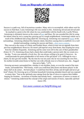 essay on biography.pdfEssay On Biography | PDF