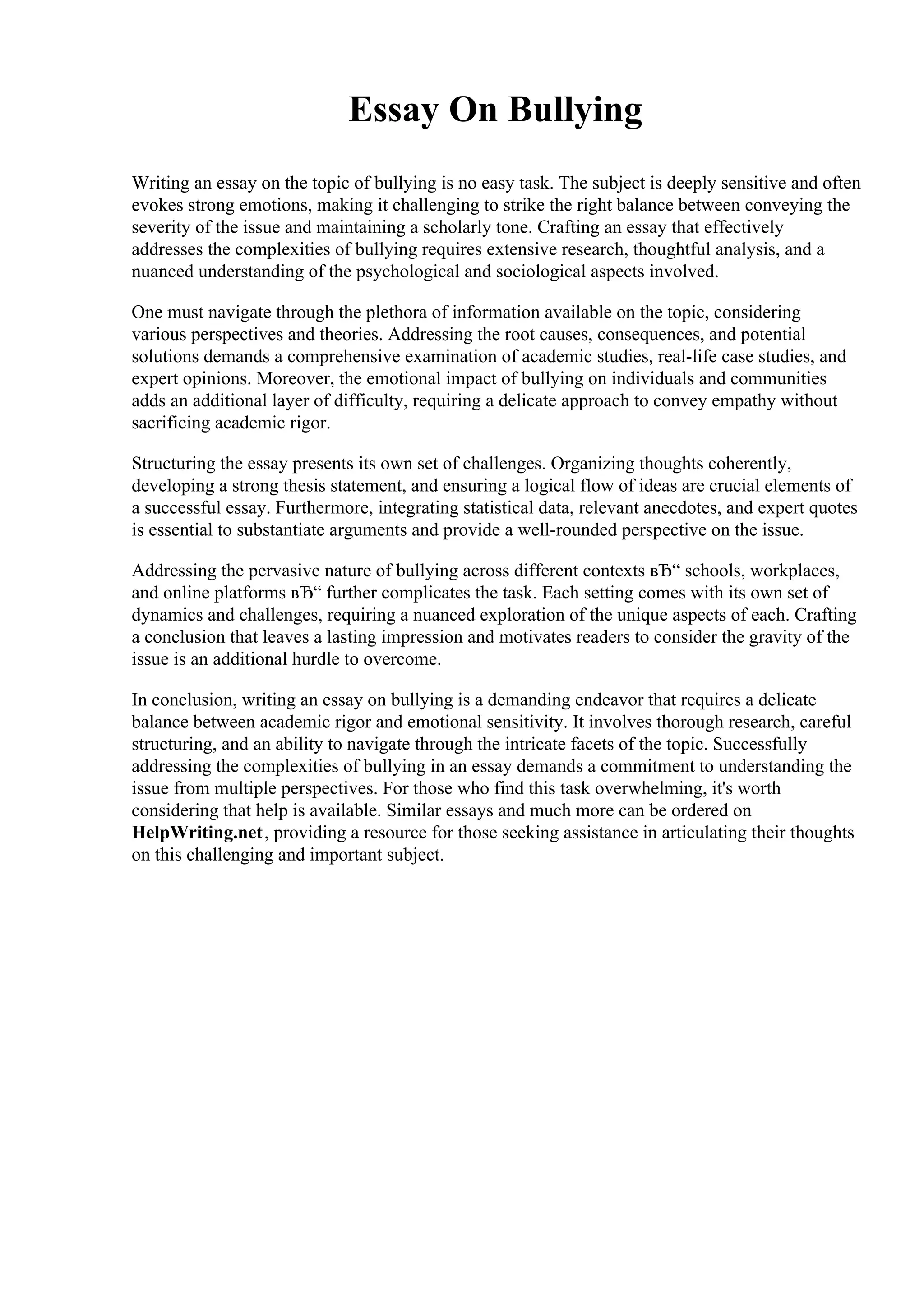 Essay On Bullying.pdf