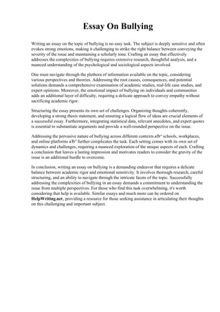 Essay On Bullying.pdf