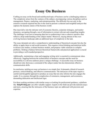Essay On Business.pdf