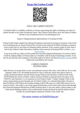 Essay On Carbon | PDF