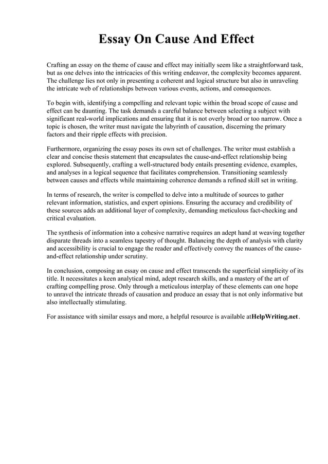 Essay On Cause And Effect.pdf