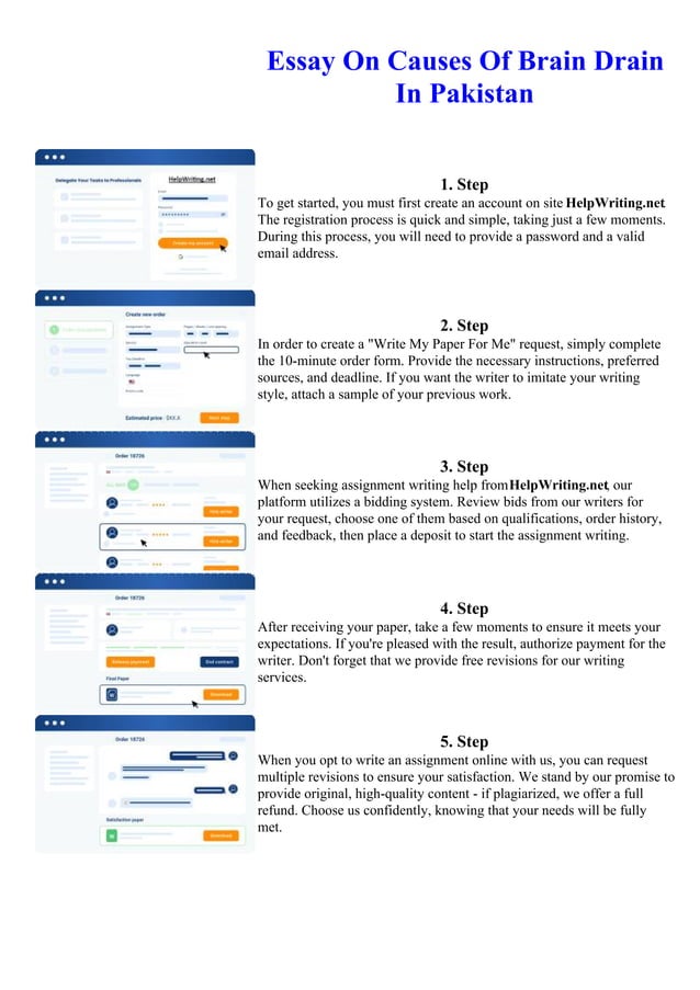 Essay On Causes Of Brain Drain In Pakistan | PDF