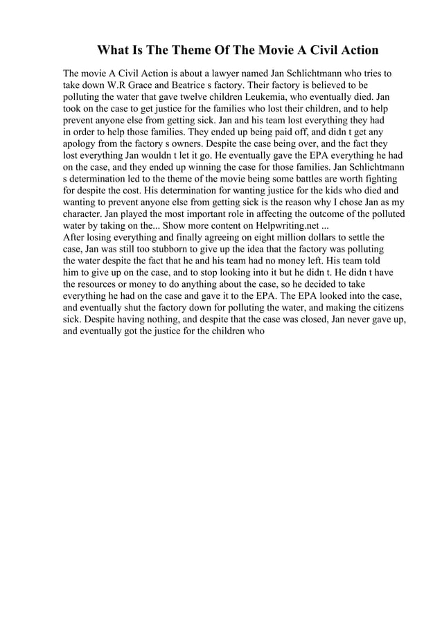 Essay On Character Traits | PDF