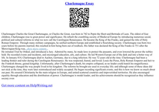 Essay On Charlemagne | PPT