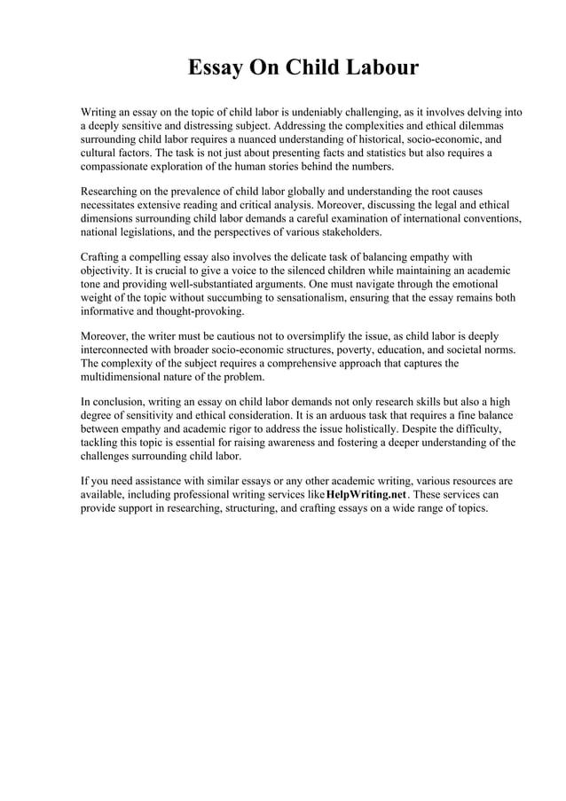 Essay On Child Labour.pdf