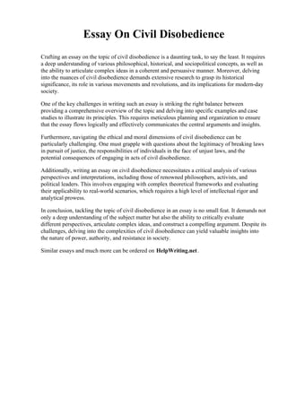 Essay On Civil Disobedience.pdf