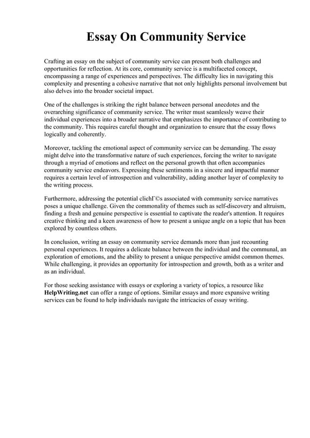 Essay On Community Service.pdf