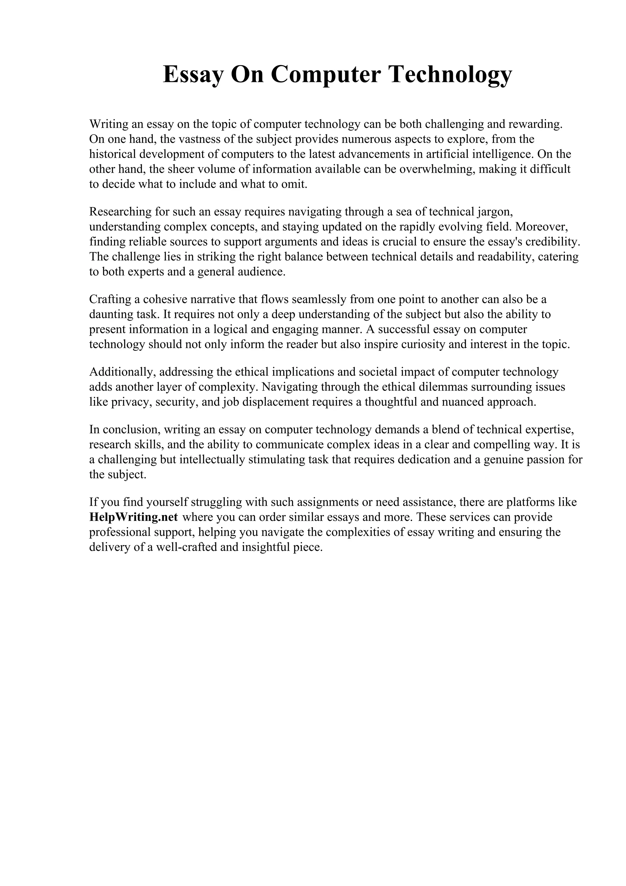 Essay On Computer Technology.pdf