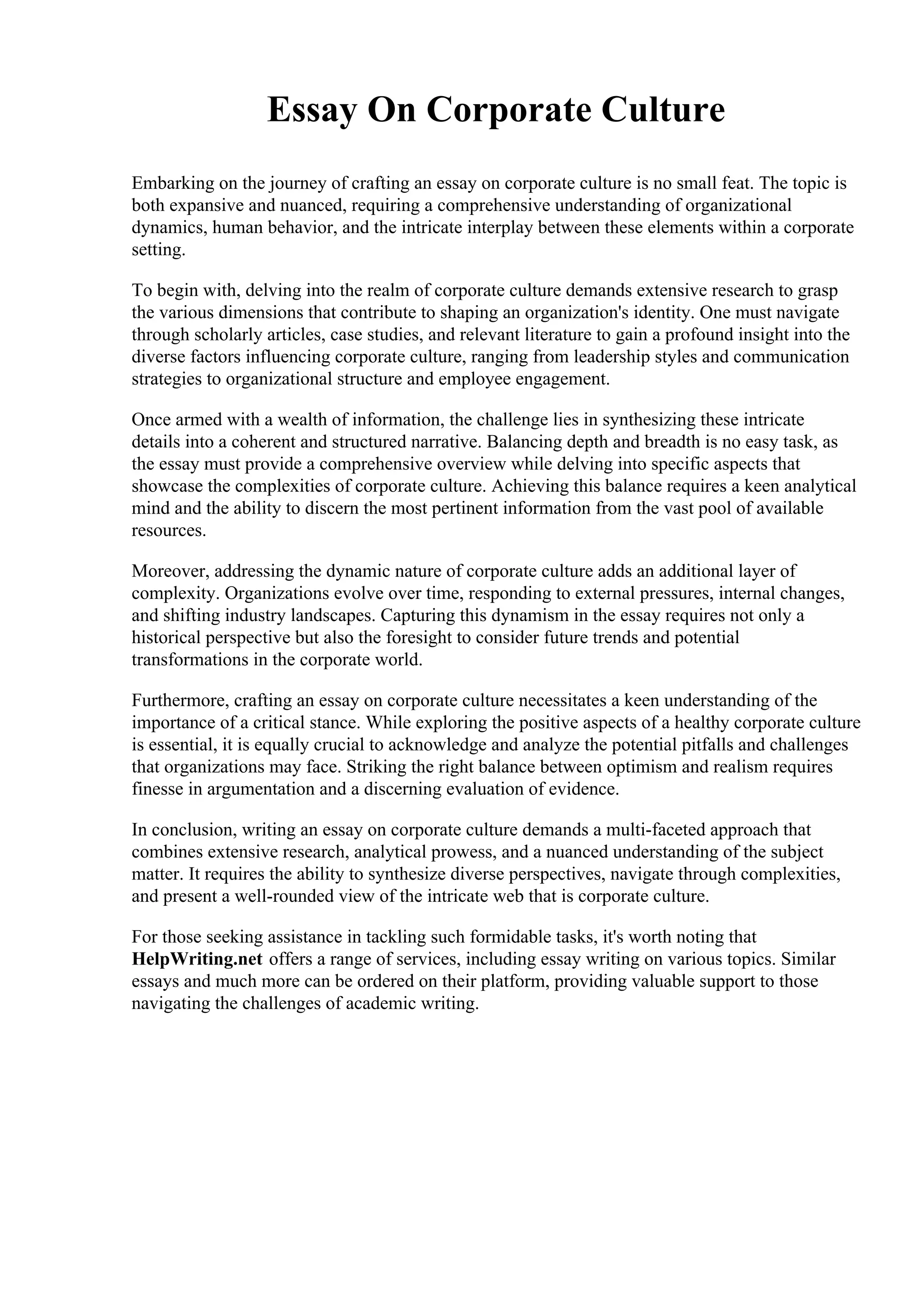 Essay On Corporate Culture.pdf