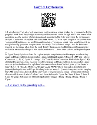 Essay On Cryptography | PDF
