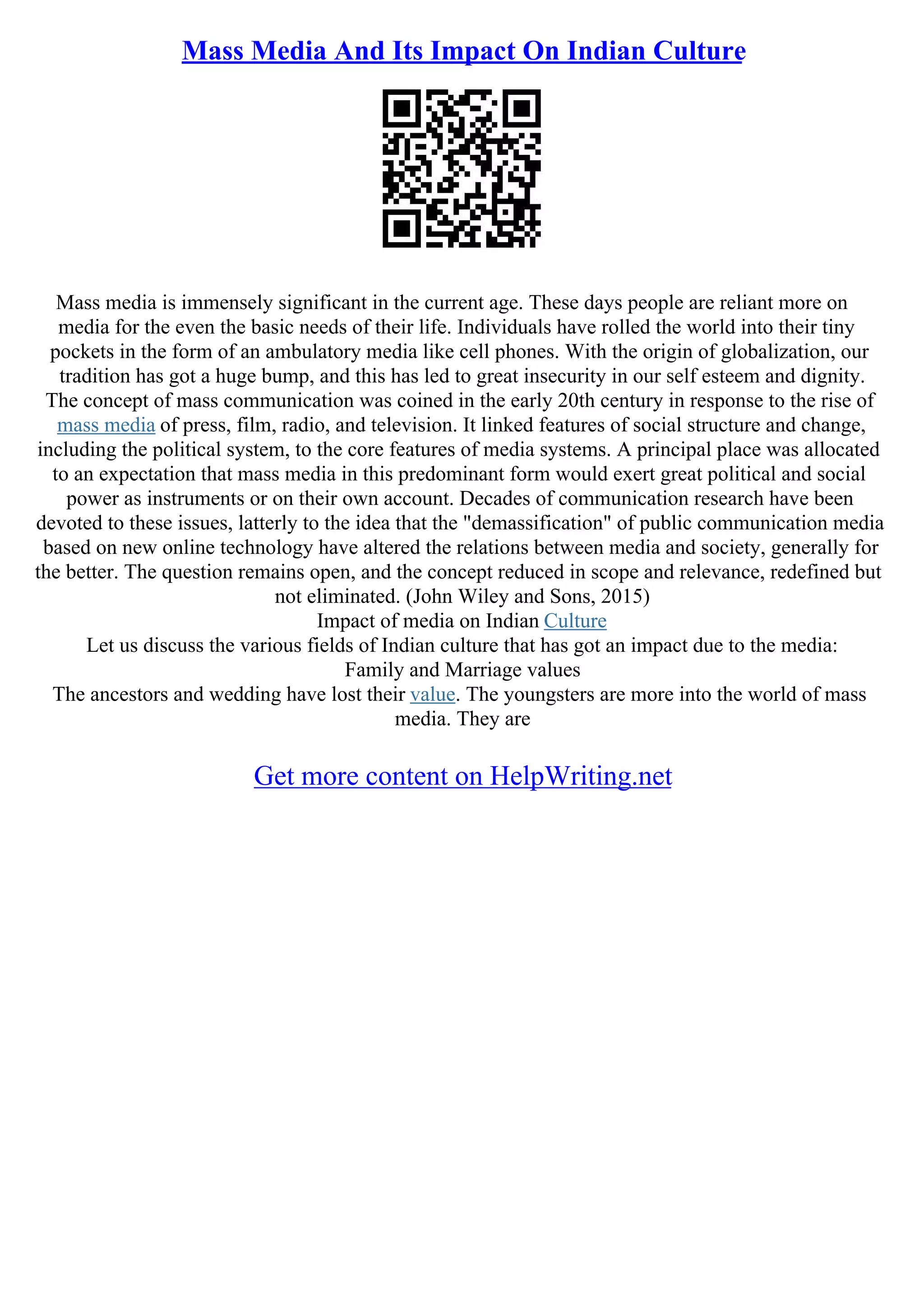 Essay On Culture Of India | PDF