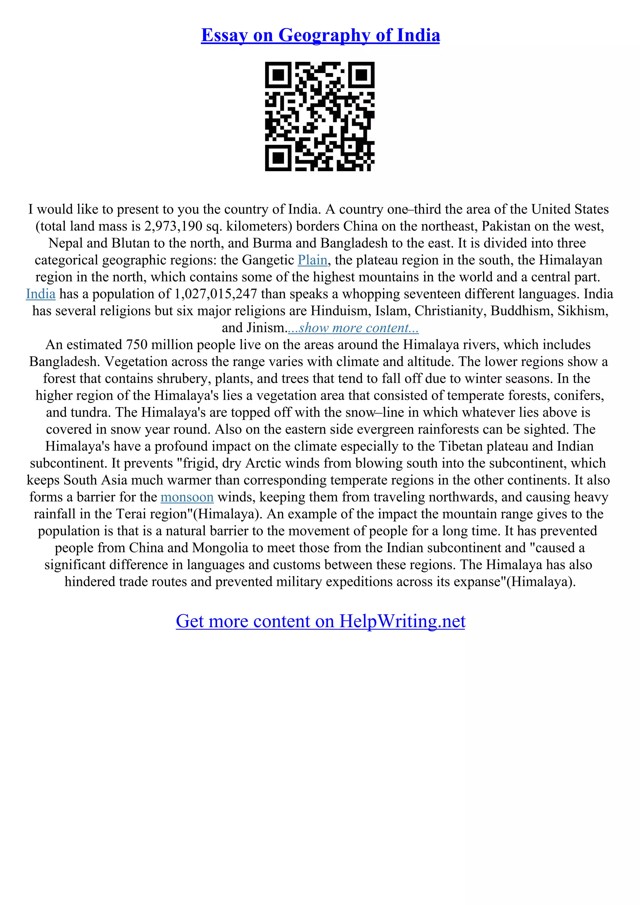 Essay On Culture Of India | PDF