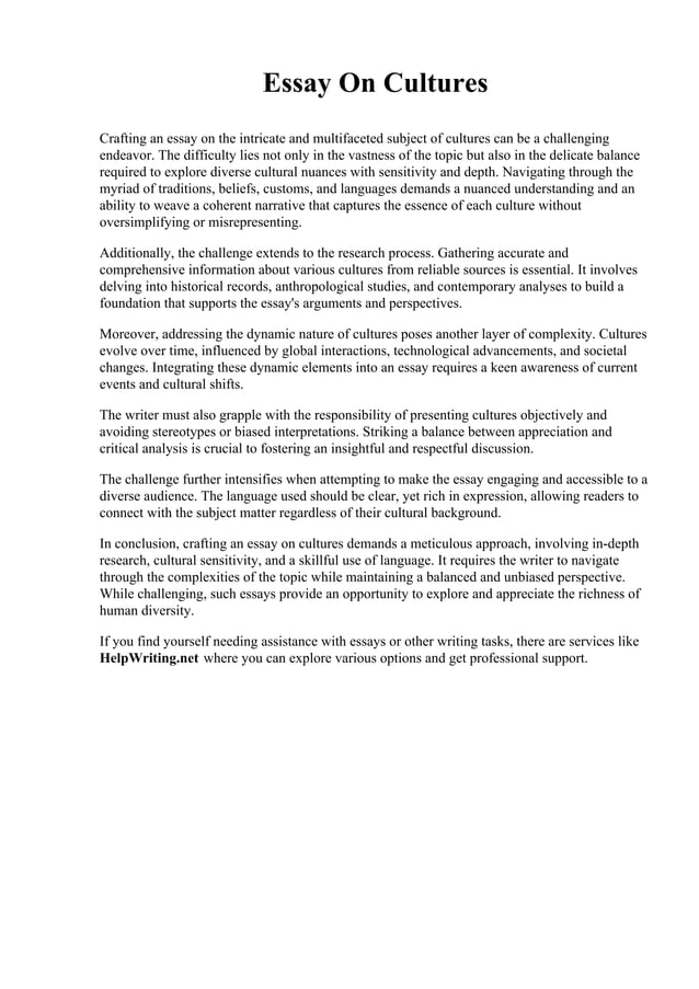 Essay On Cultures.pdf