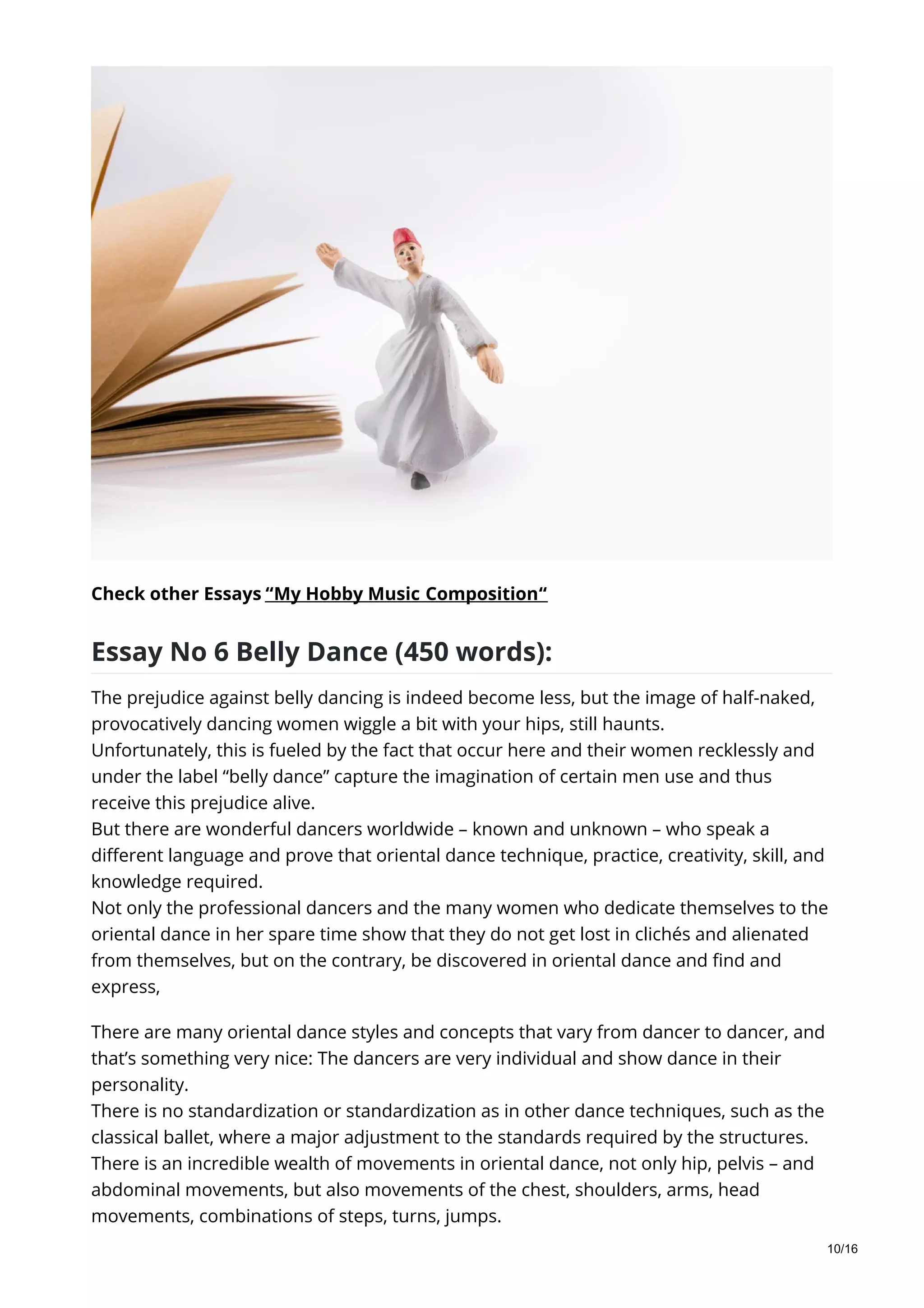 Essay on dancing creativesavantz.com