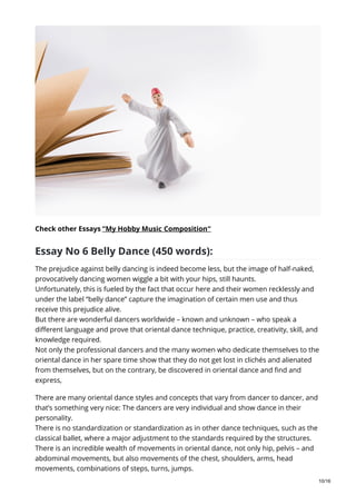 Essay on dancing creativesavantz.com