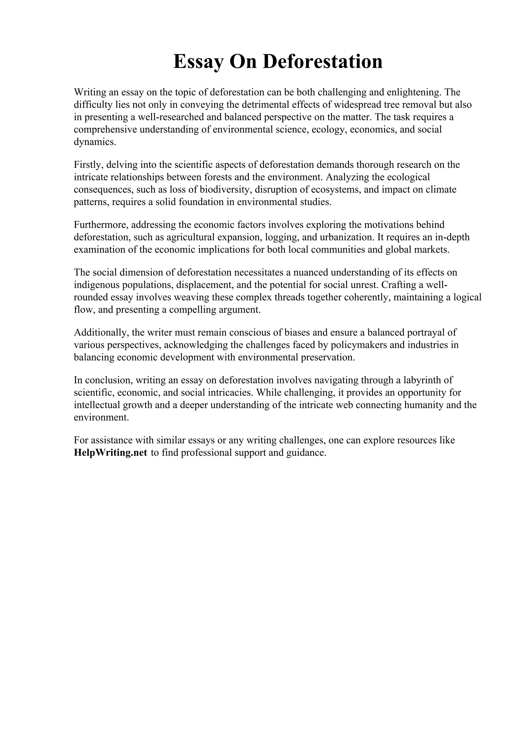 Essay On Deforestation.pdf