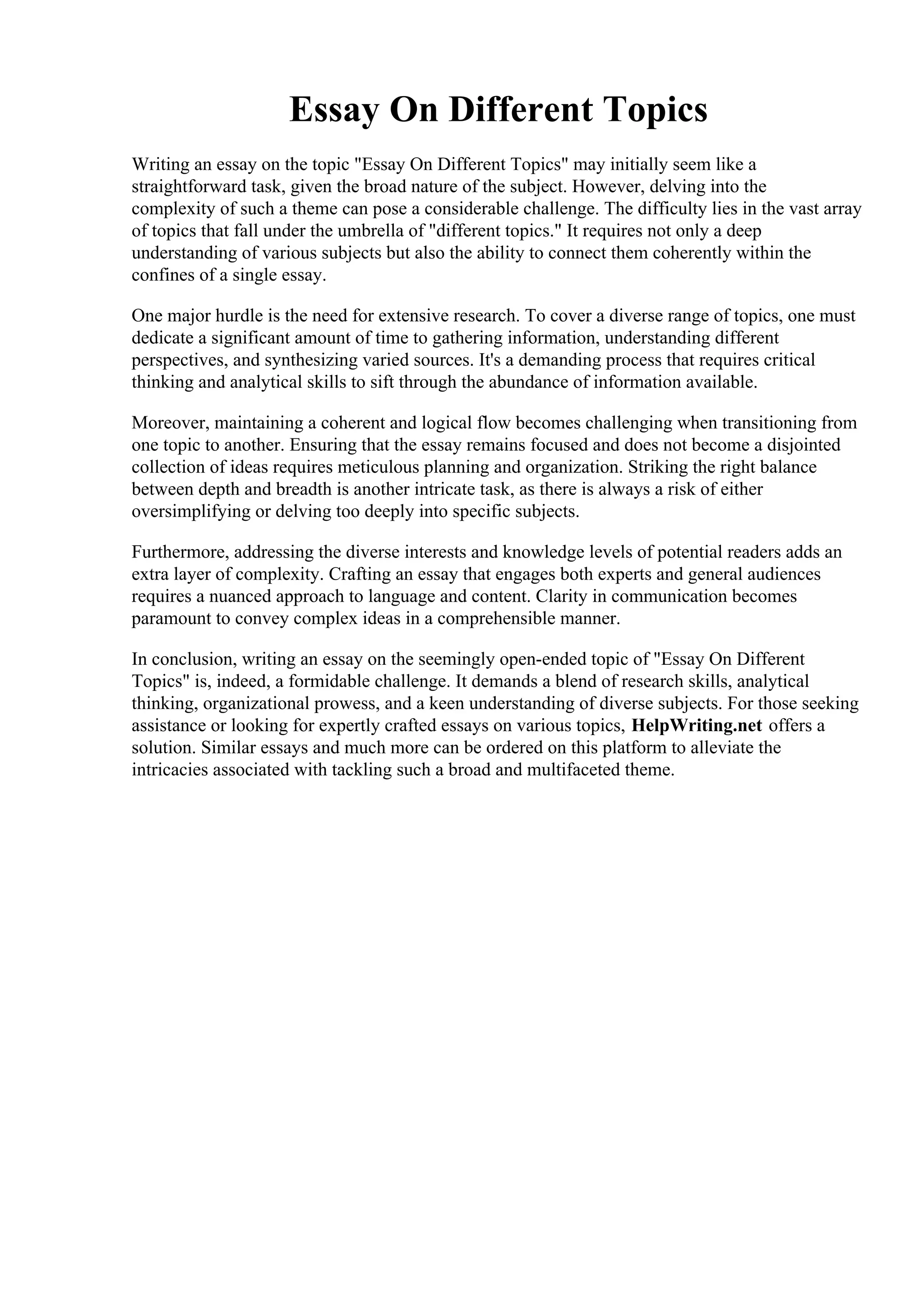 Essay On Different Topics.pdf