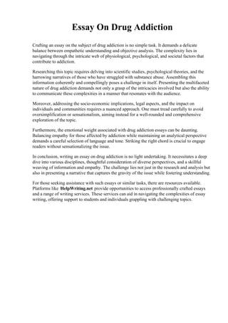 Essay On Drug Addiction.pdf