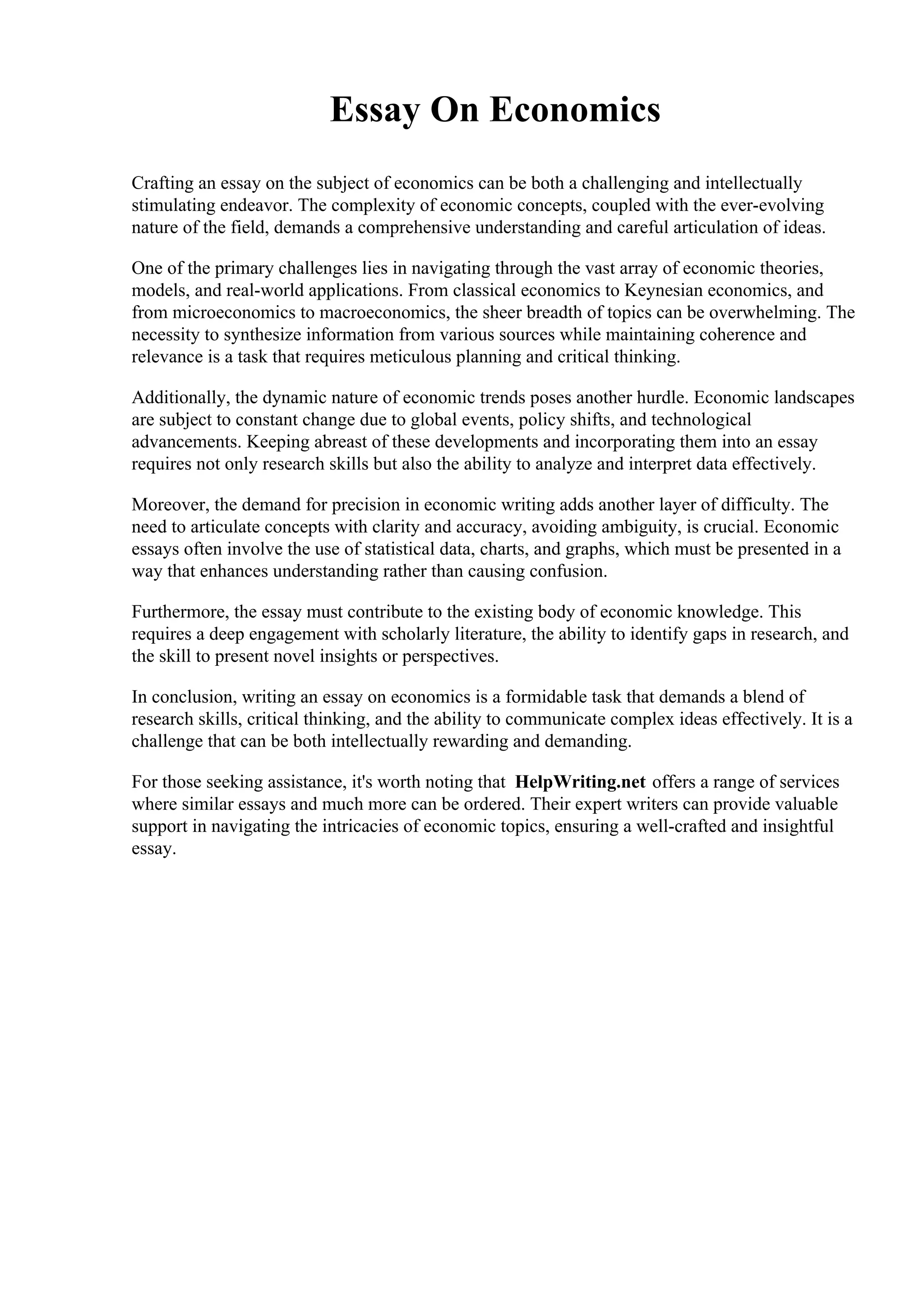 Essay On Economics.pdf