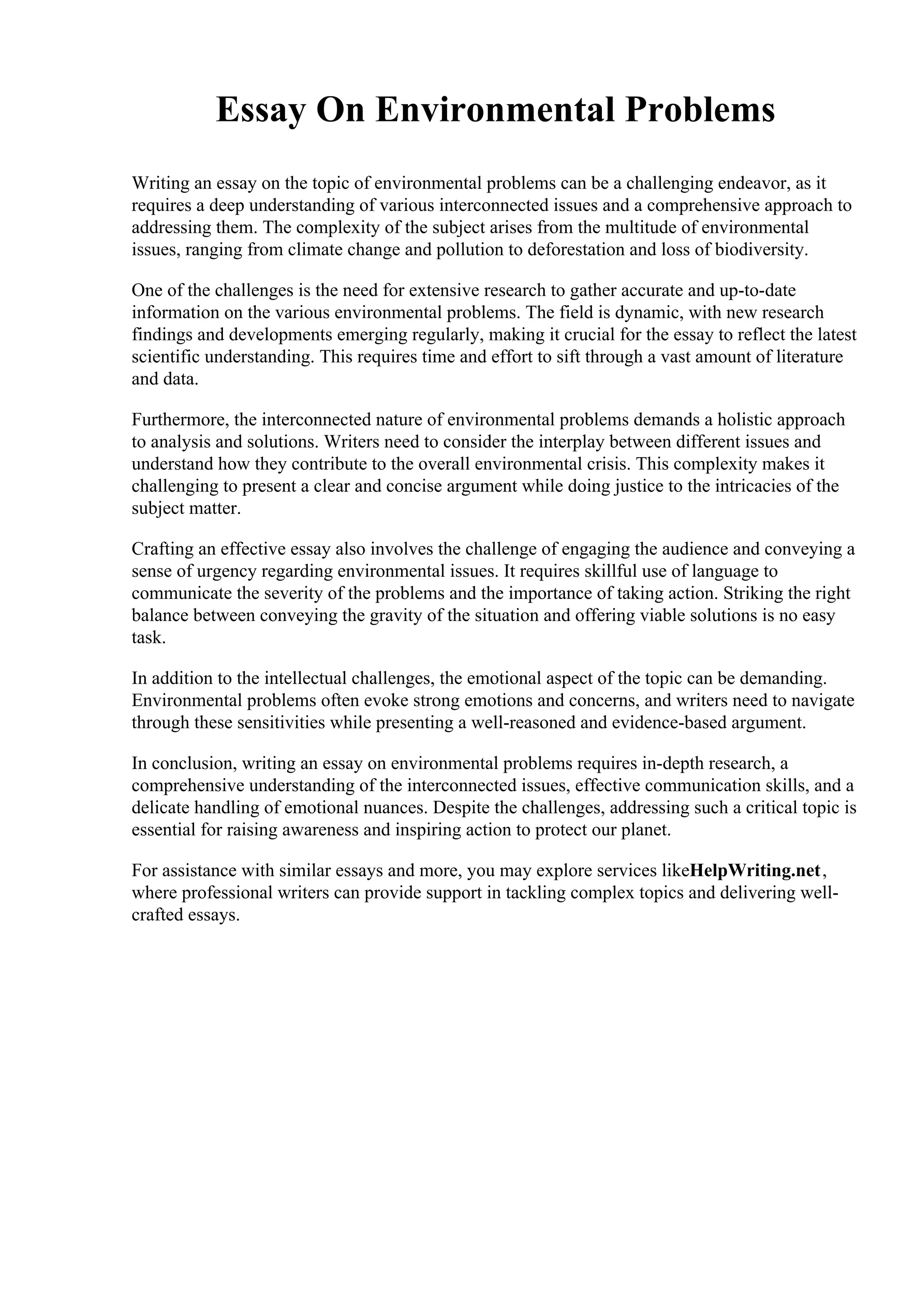 Essay On Environmental Problems.pdf