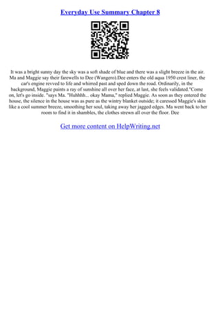 Essay On Everyday Use | PDF