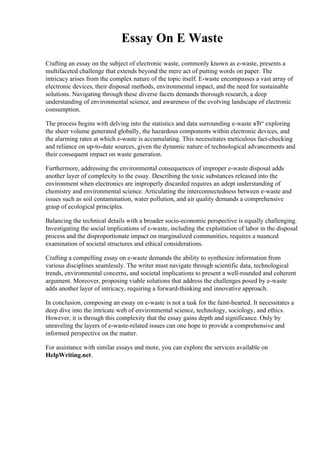 Essay On E Waste.pdf