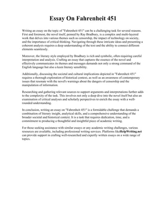 Essay On Fahrenheit 451.pdf