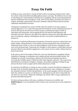 Essay On Faith.pdf