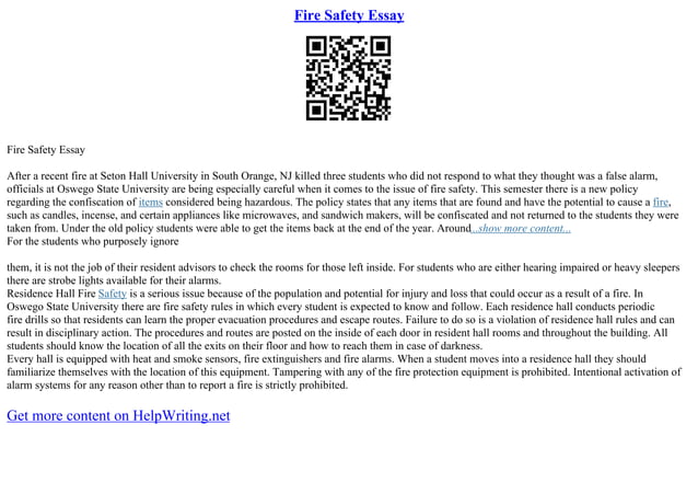 Essay On Firefighter | PPT