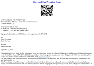 Essay On Firefighter | PDF