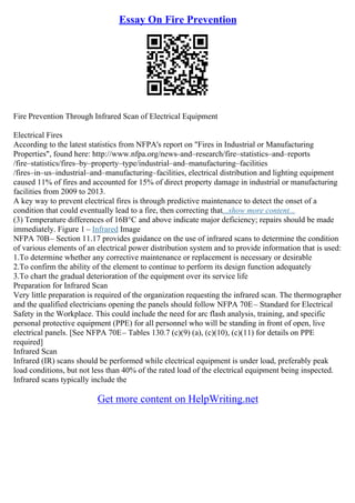 Essay On Fire Prevention | PDF