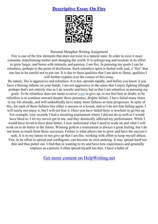 Essay On Fire Prevention | PDF