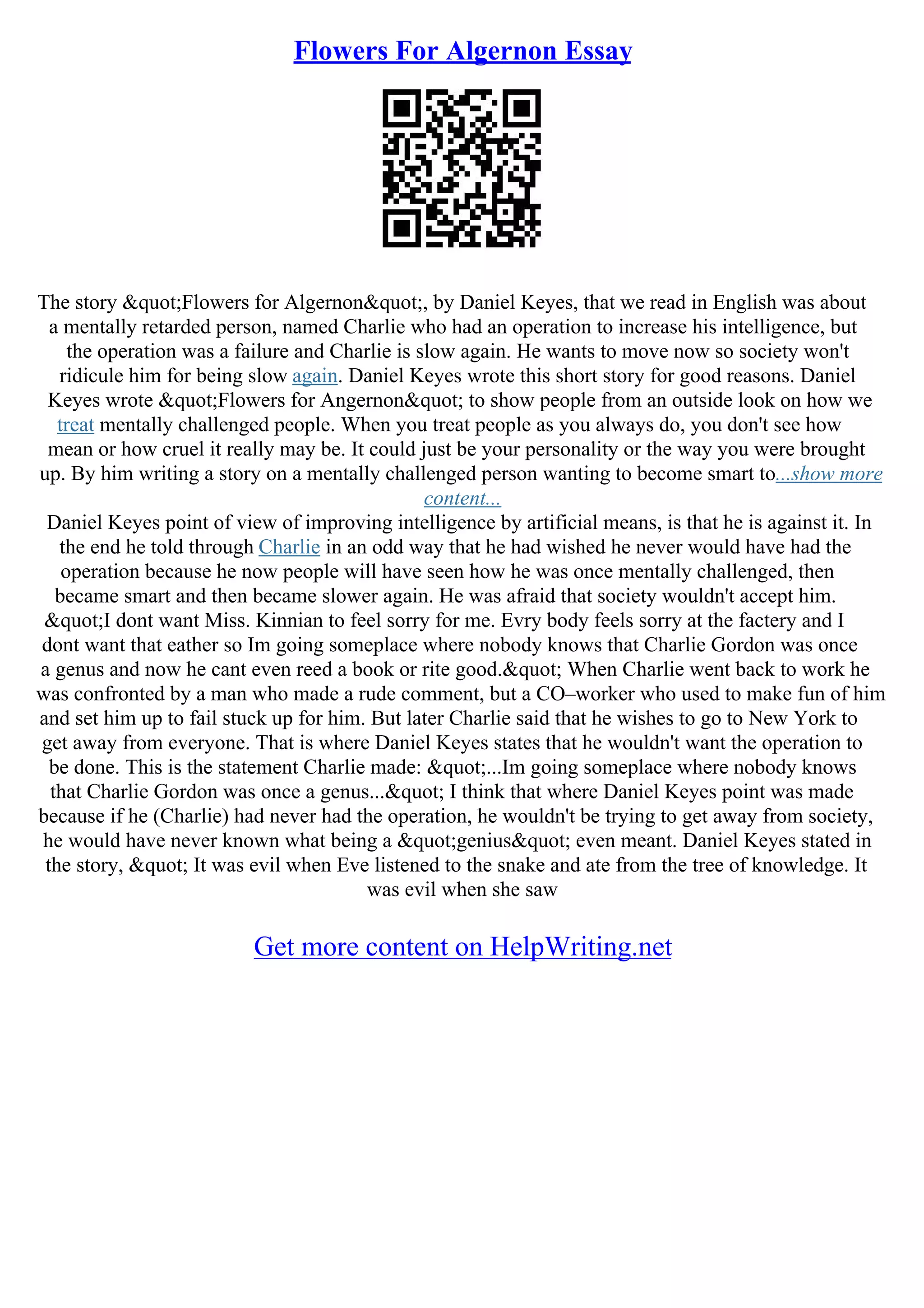 Essay On Flowers | PDF