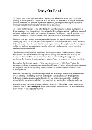 Essay On Food.pdf